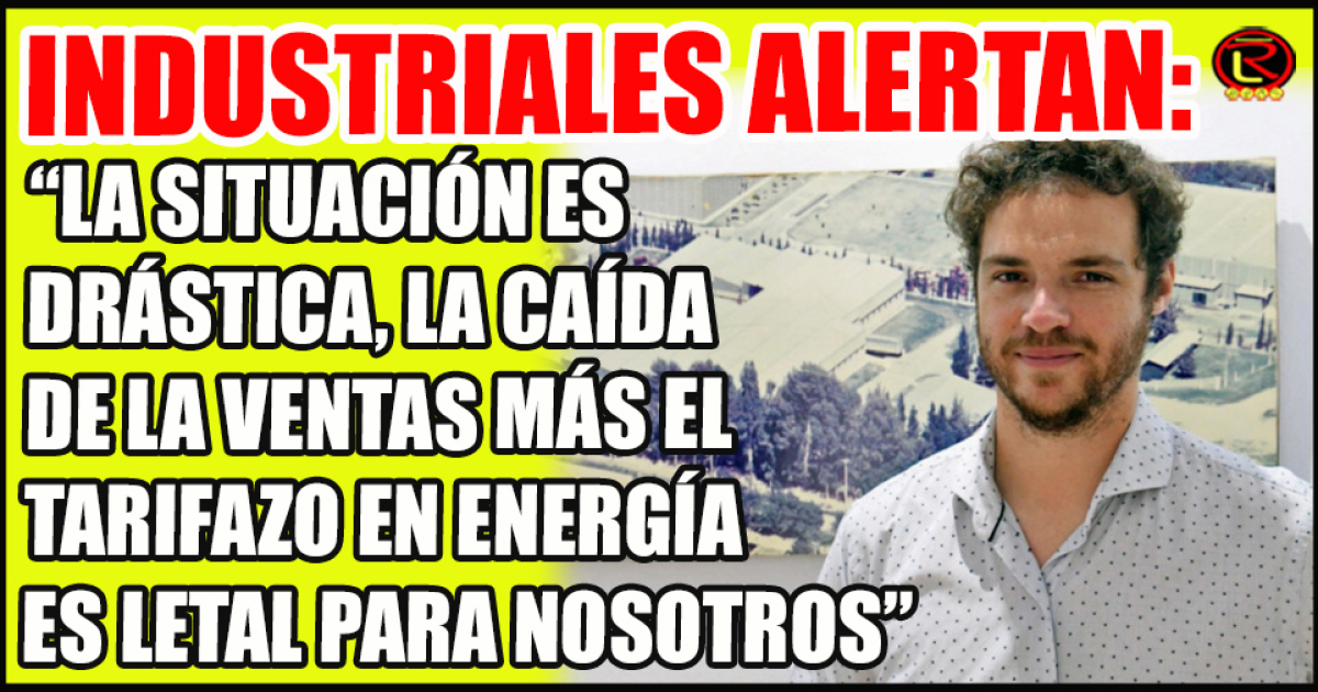 "Cuando uno vende si encima te suben las tarifas, es imposible salir ...